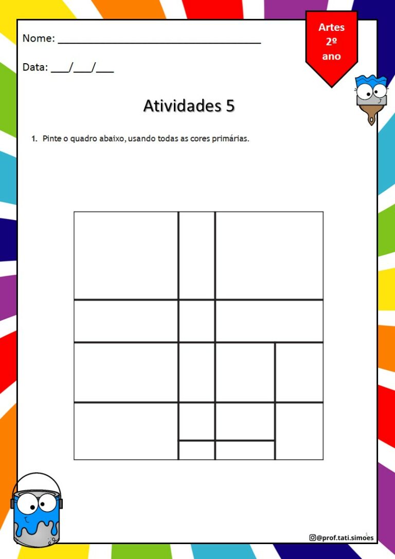 2º ano Artes aula 5 com gabarito - Coruja Pedagógica